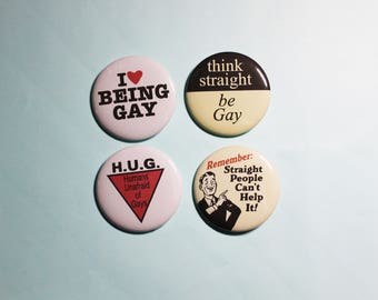 Gay buttons | Etsy
