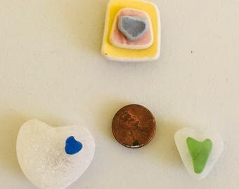 Sea glass magnets | Etsy