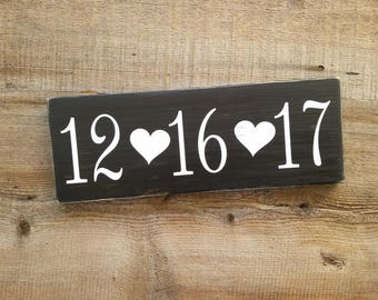Wedding date sign | Etsy