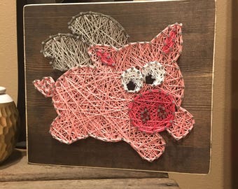 Pig string art | Etsy
