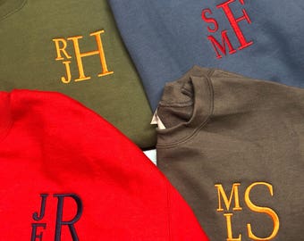 Monogram sweatshirt | Etsy