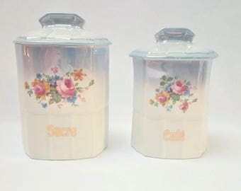 Porcelain canisters | Etsy