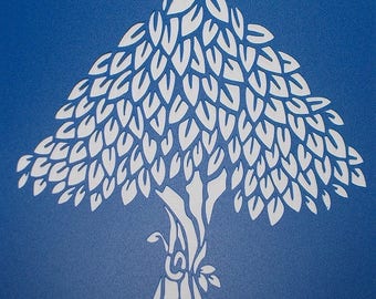 Tree stencil | Etsy