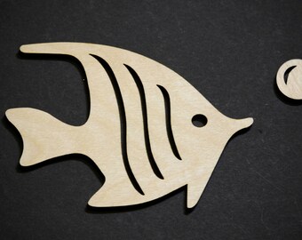Wood fish cutout | Etsy