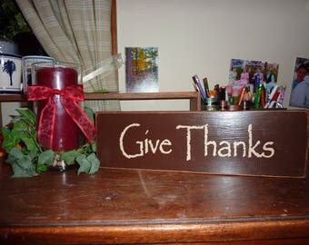Give thanks sign | Etsy