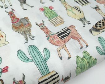Llama fabric | Etsy