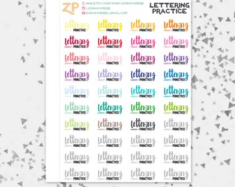 Shadow Lettering Cheat Sheet