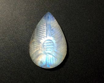 Carved moonstone | Etsy