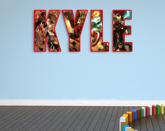 Superhero wall decal | Etsy