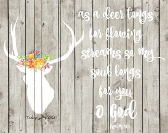 Deer bible verses | Etsy