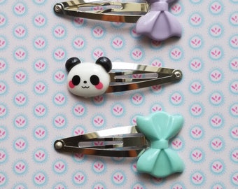 Kawaii hair clip | Etsy