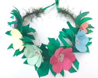 Luau flower crown | Etsy