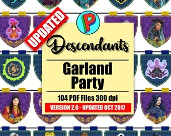 Descendants party | Etsy