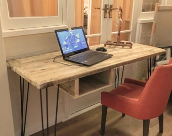 Reclaimed wood desk | Etsy