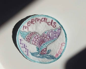 Sexy Mermaid Embroidered Patch Iron On Patch Beautiful