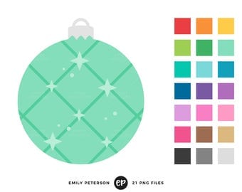 Bauble clipart | Etsy