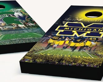 Michigan cornhole | Etsy