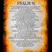 Psalm 91 Poster. Printable PDF gift psalm 91 prayer Card wall