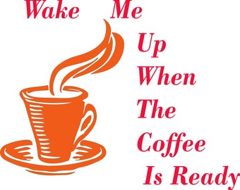 Coffee Sign Wall Decal Vintage Cup of Joe Vinyl Wall