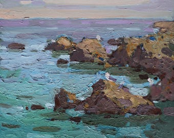 Seaside painting | Etsy