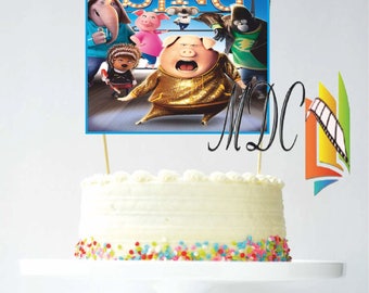 Sing cake topper | Etsy