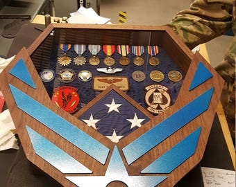 Air force shadow box | Etsy