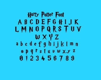 Potter alphabet | Etsy