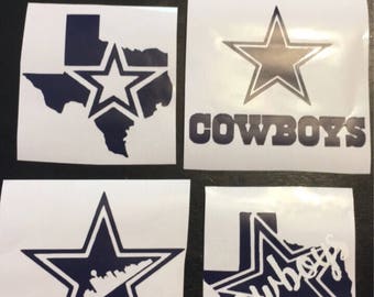 Dallas cowboys decal | Etsy
