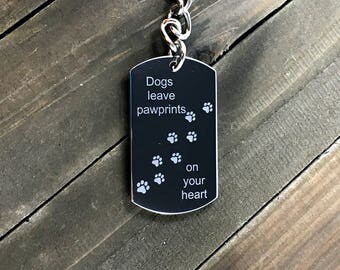 Custom dog keychain | Etsy