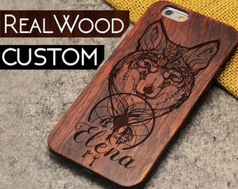 Wolf iphone case | Etsy