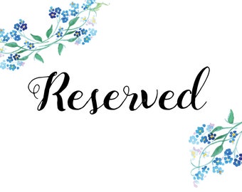 Cursive reserved | Etsy