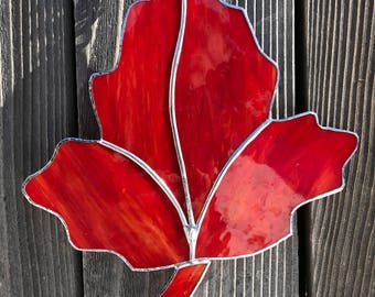 Stained glass leaves | Etsy