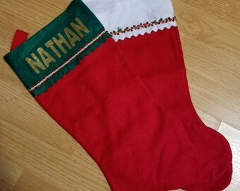 Santa stocking | Etsy