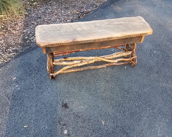 Primitive bench | Etsy