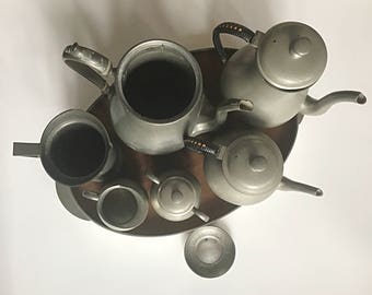 Pewter tea set | Etsy