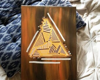 Pyramid painting | Etsy