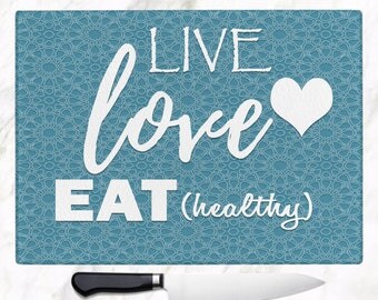 Live love eat quote | Etsy
