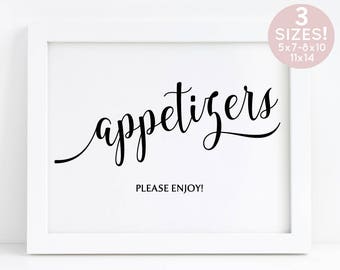 Appetizer sign | Etsy