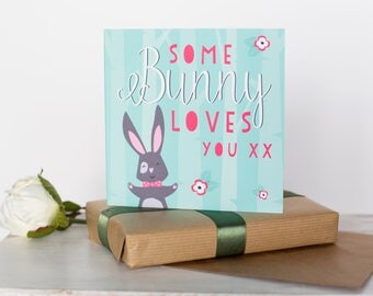 Bunny pun card | Etsy