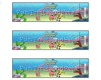 Spongebob labels | Etsy