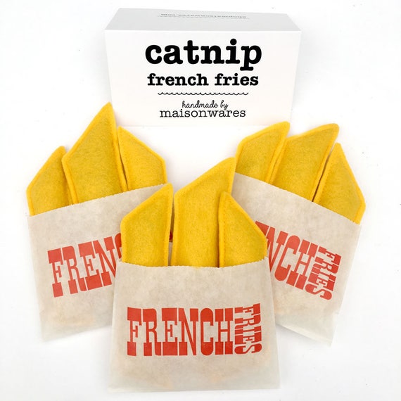 Catnip French Fries 3 pack cat toy cat treat