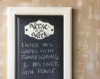 Chalkboard scripture | Etsy