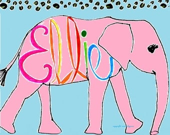 Ellie name art | Etsy