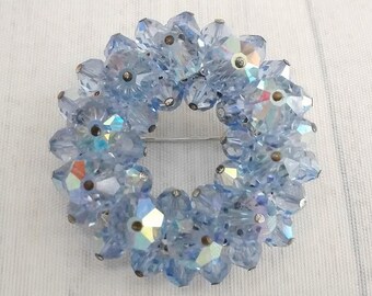 Light blue brooch | Etsy