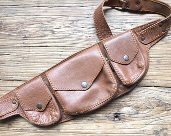 Leather waist bag | Etsy