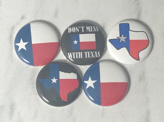 1 Flat Back Buttons State of Texas Buttons Don't