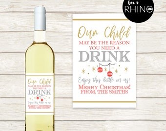Teacher Wine Gift My Child Might be the Reason you Drink