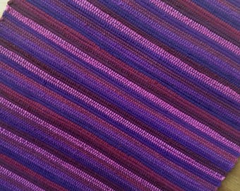 Purple rag rug | Etsy