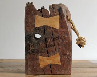 Wooden door stop | Etsy