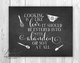 Cooking quotes | Etsy